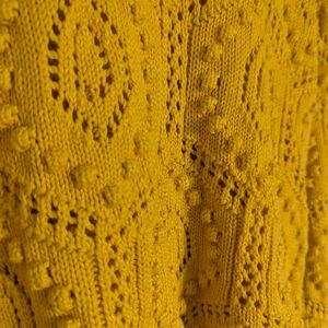 sfera collection | Sweaters | Yellow Crochet Sweater | Poshmark